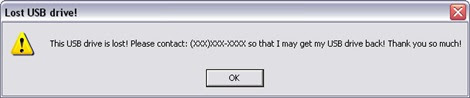 How to get your lost pen drive returned to you